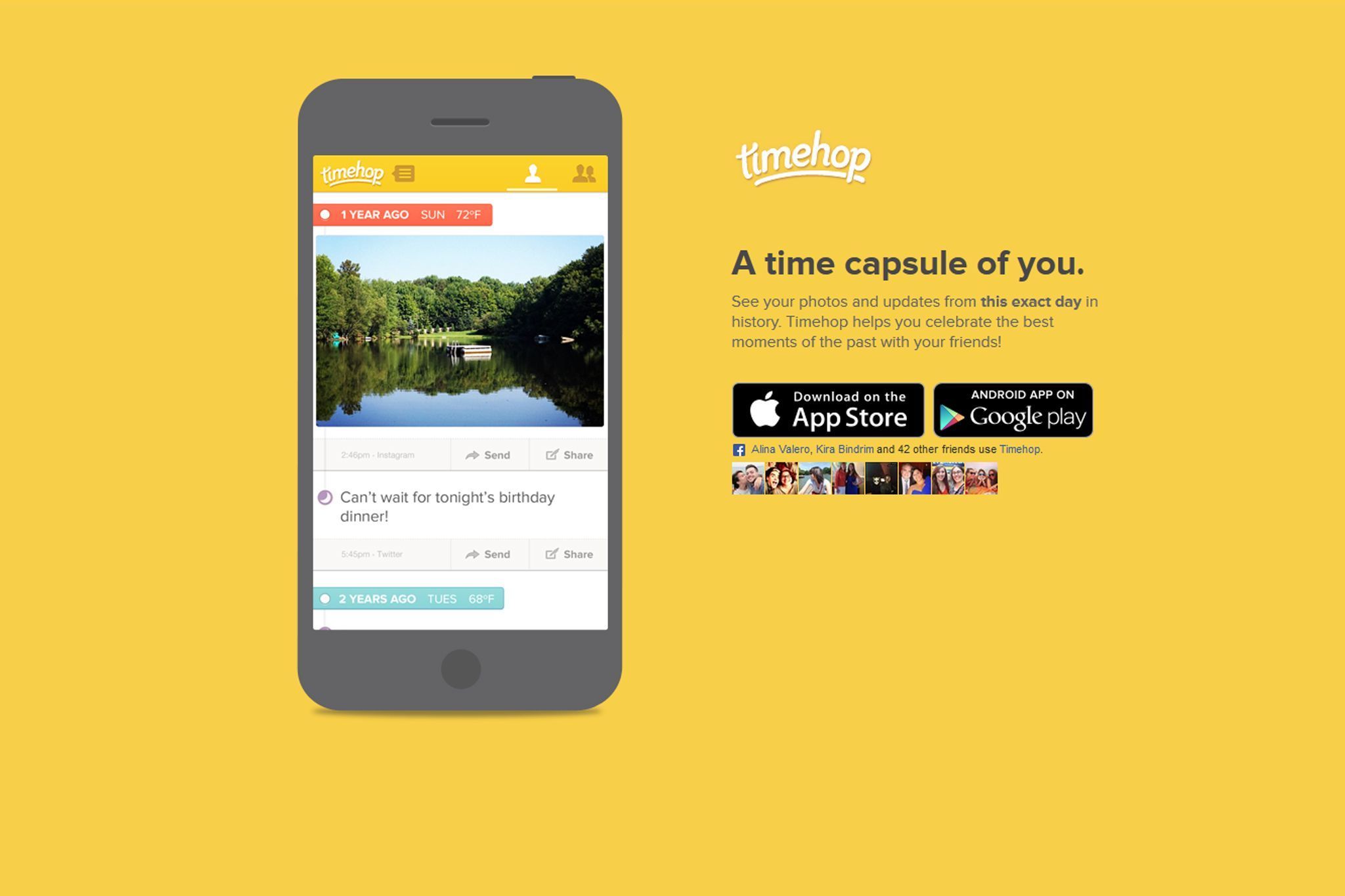 Throwback App: Send your future self a picture from the past - OK GO